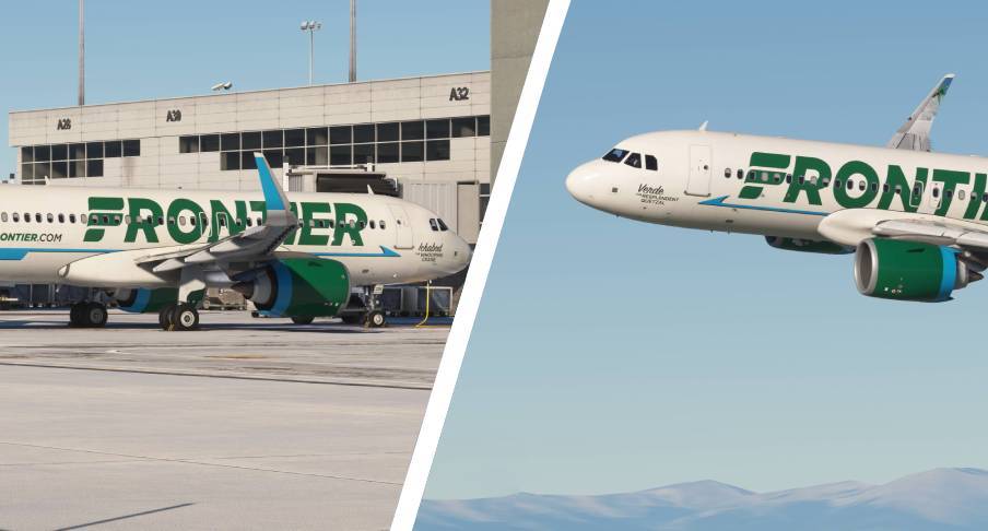 A320neo v2 Frontier Sky Animals Livery Pack 2 · Unofficial MSFS ...