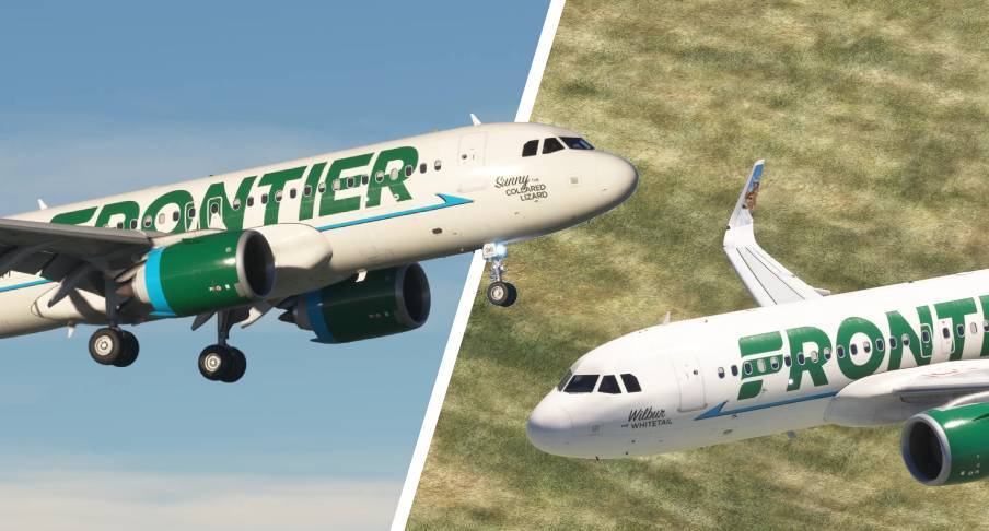 A320neo v2 Frontier Land Animals Livery Pack 1 · Unofficial MSFS ...