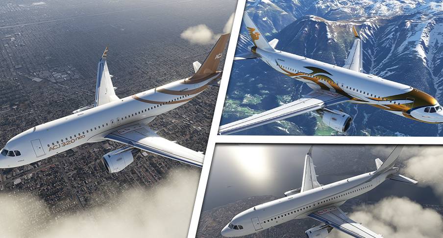 A320 Neo Liveries Pack ACJ Edition · Unofficial MSFS Marketplace Browser