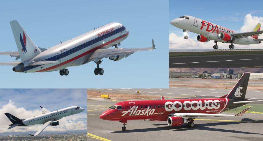 E175 Livery package · Unofficial MSFS Marketplace Browser