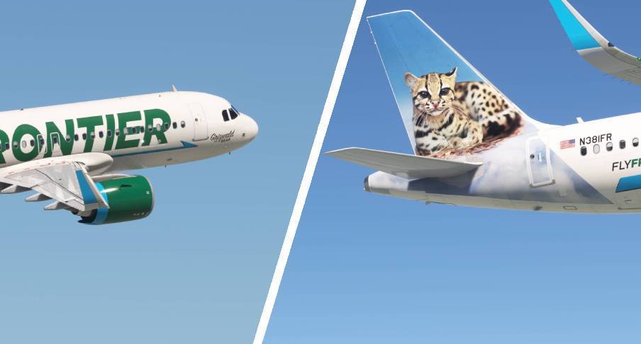 A320neo v2 Frontier Land Animals Livery Pack 4 · Unofficial MSFS ...