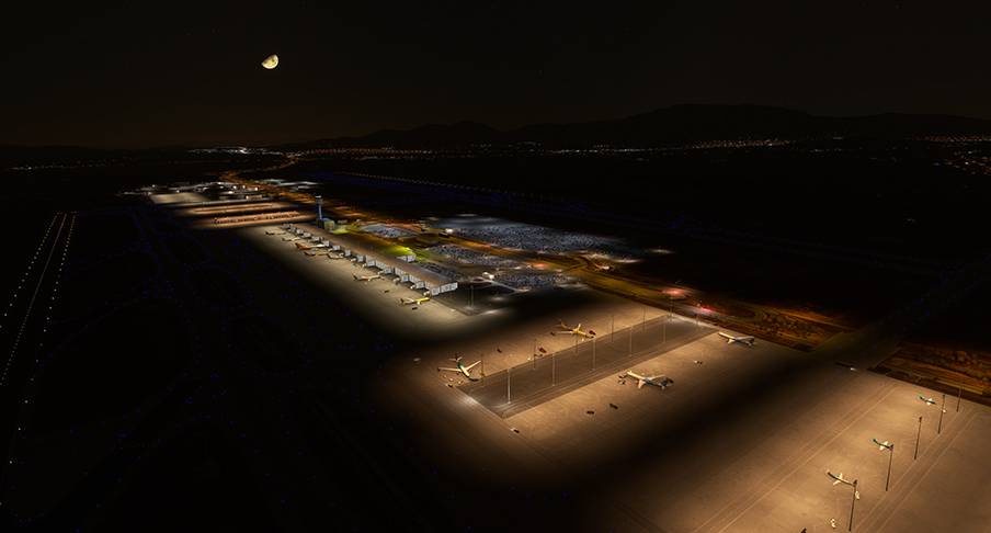 LGAV Athens Airport Night Enhanced · Unofficial MSFS Marketplace Browser