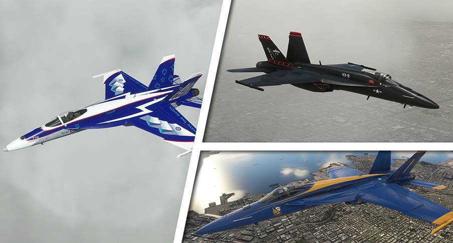 F18 Liveries Collection · Unofficial MSFS Marketplace Browser