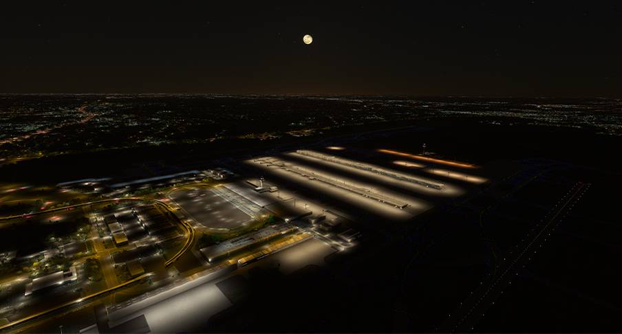 KIAD Dulles Airport Night Enhanced · Unofficial MSFS Marketplace Browser