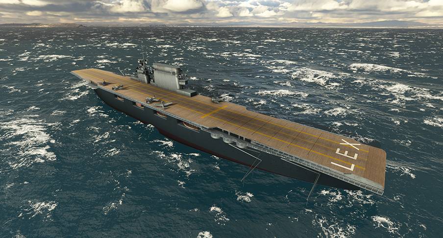 USS Lexington CV2 · Unofficial MSFS Marketplace Browser